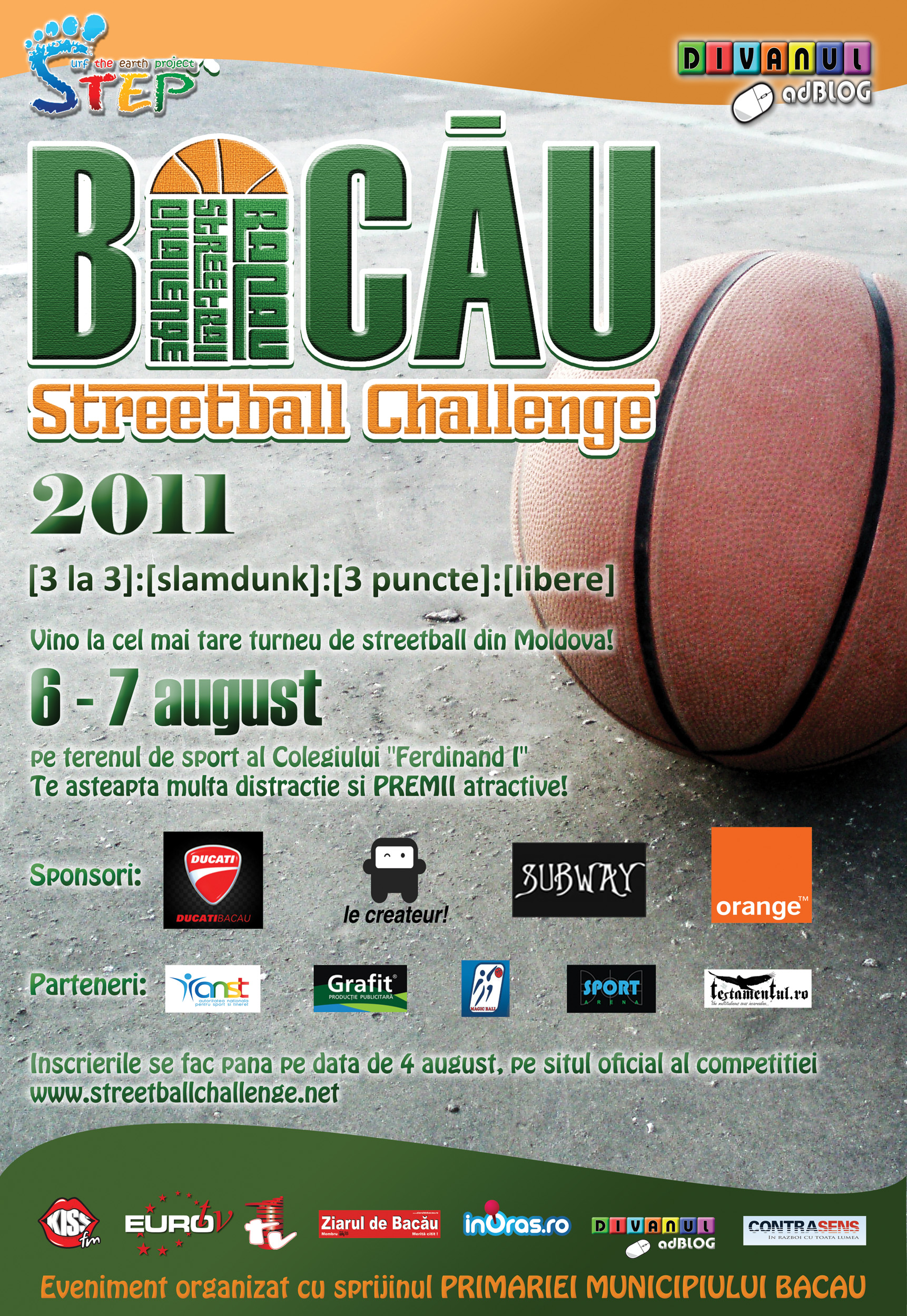 Inscrierile pentru Bacau Streetball Challenge sunt pe ultima suta de ...